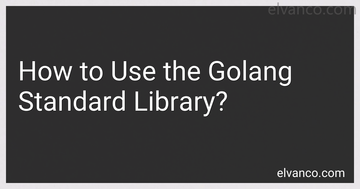 How To Use The Golang Standard Library In 2024