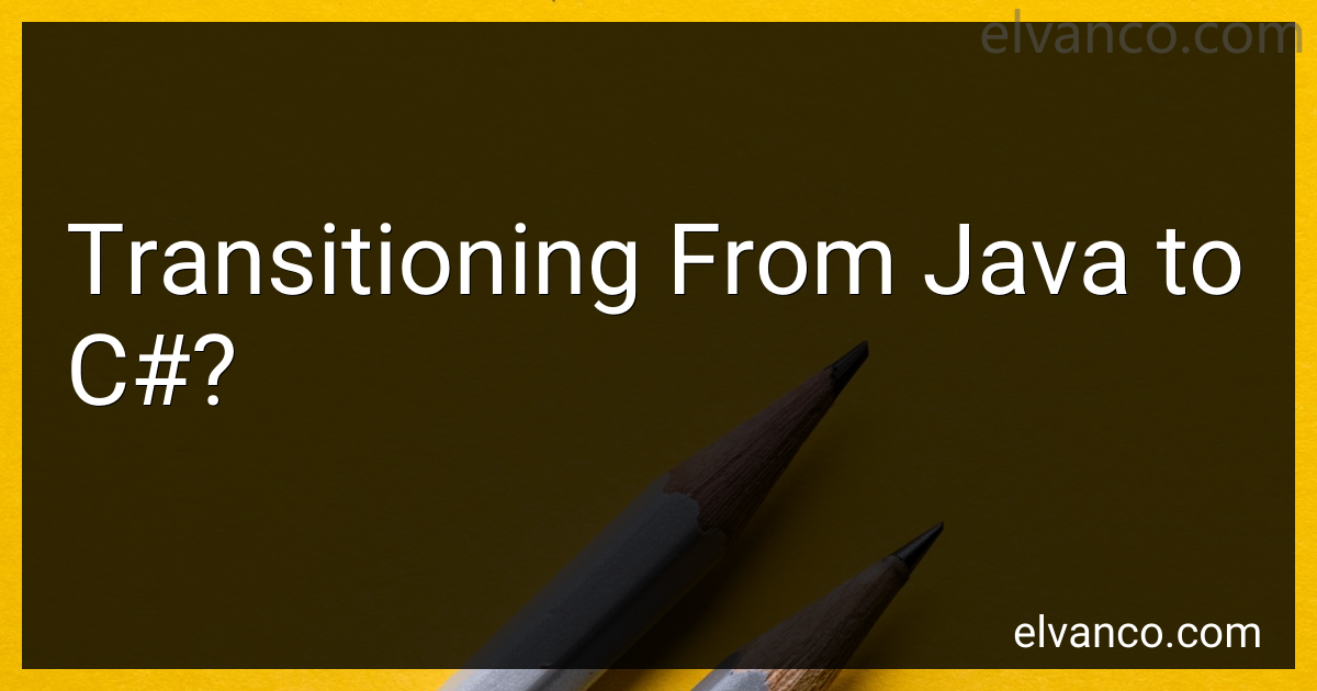 Transitioning From Java To C In 2024