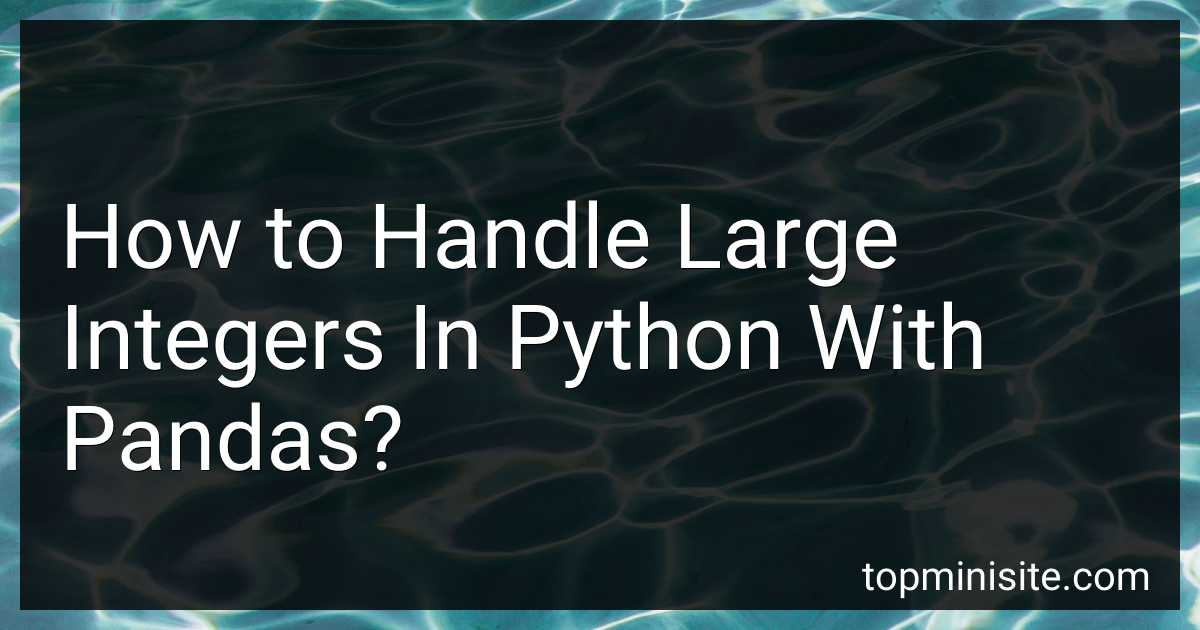 How To Handle Large Integers In Python With Pandas In 2024 8093