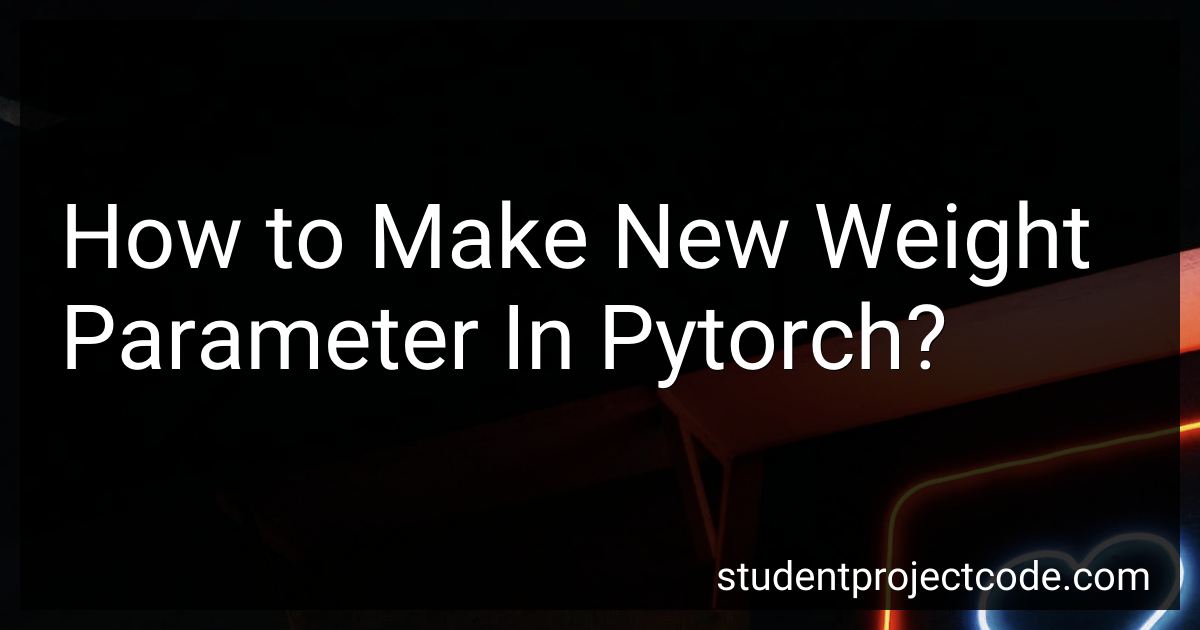 How To Make New Weight Parameter In Pytorch In 2024