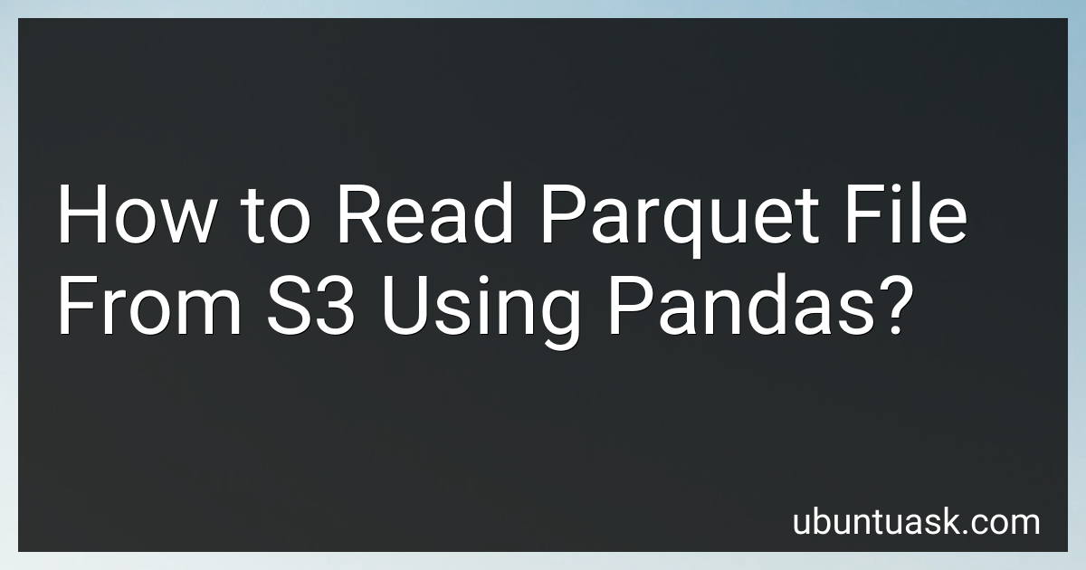 How To Read Parquet File From S3 Using Pandas In 2024