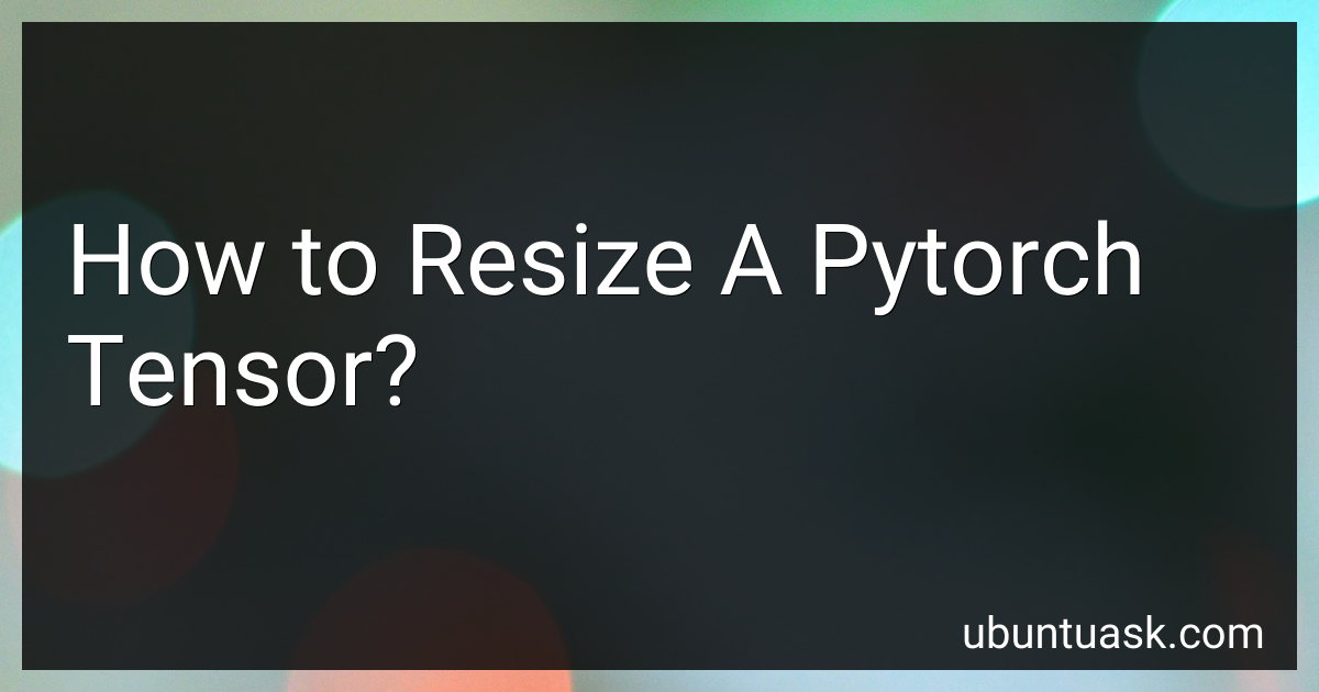 How To Resize A Pytorch Tensor In 2024